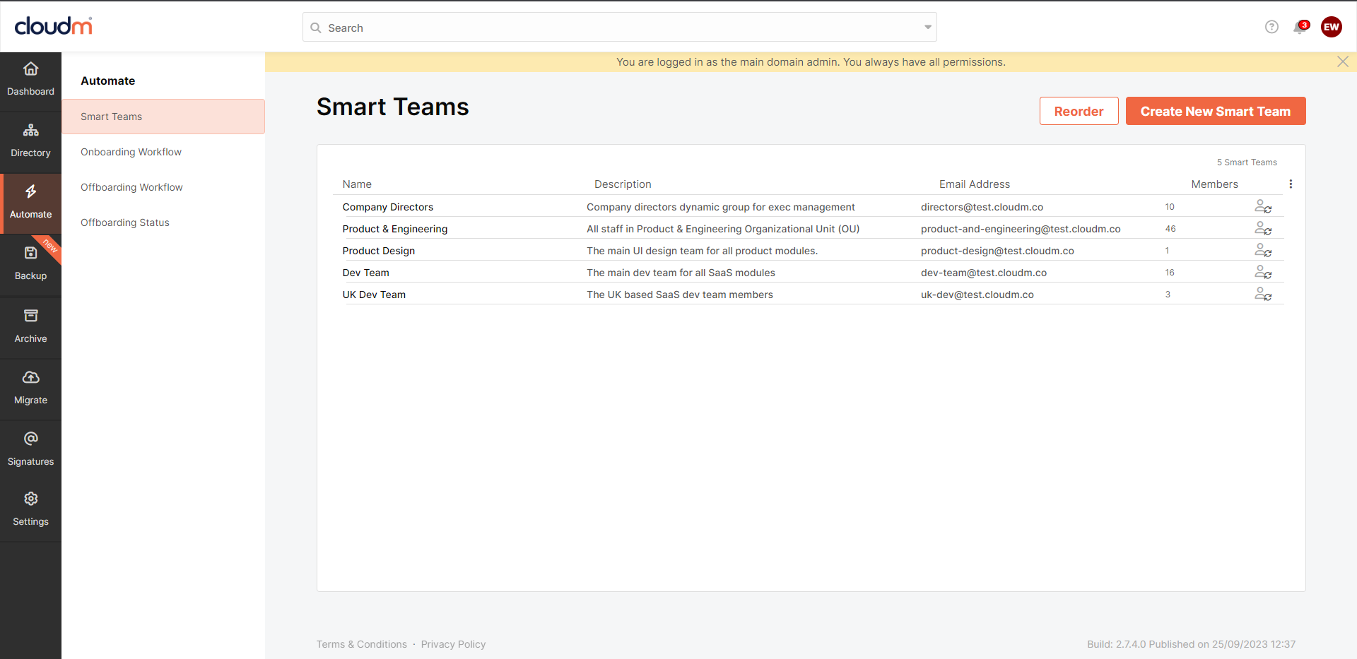 Smart Teams – CloudM