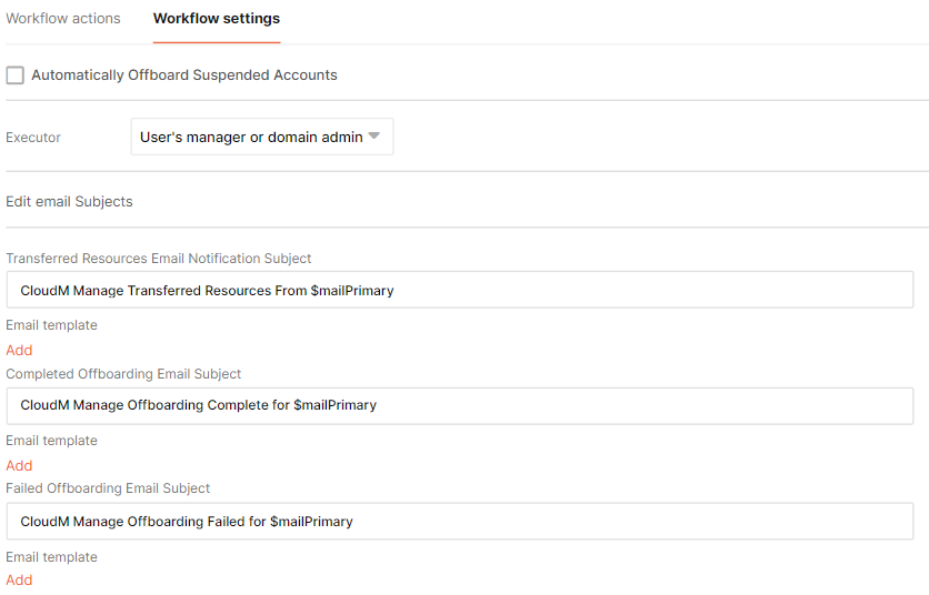 Offboarding Workflow Email Templates – CloudM