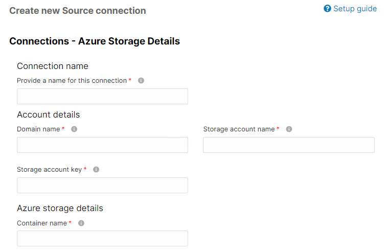 Azure Storage - Source Connection Setup – CloudM