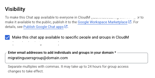 Enable and Configure the Google Chat API – CloudM