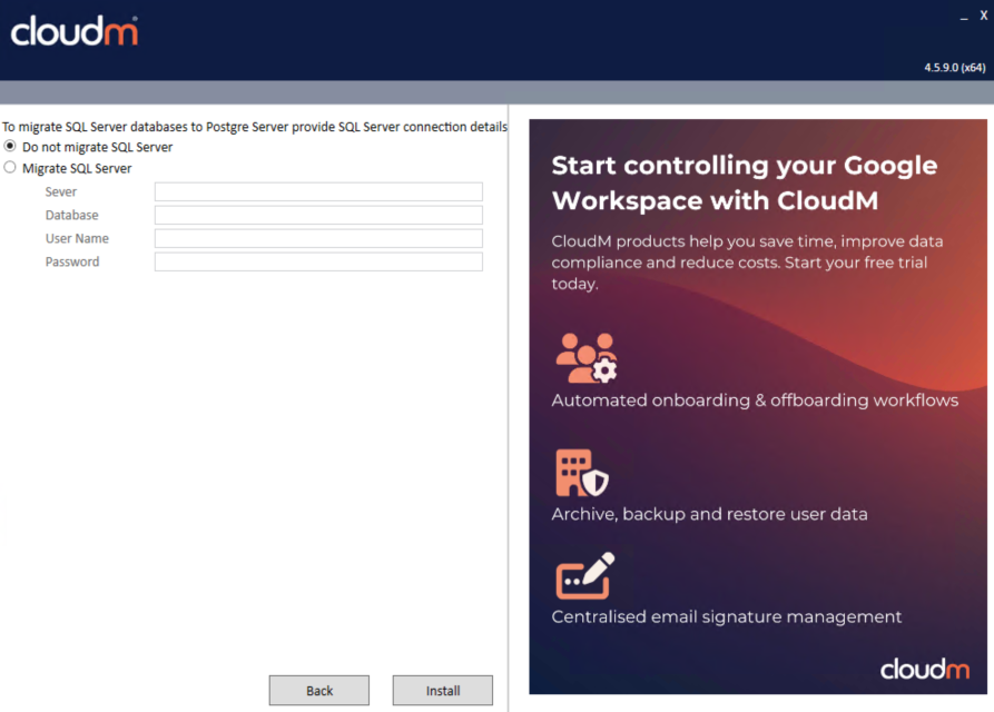 Multi-Server Installation – CloudM